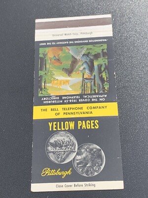 Vintage Pennsylvania Matchbook: “Yellow Pages - Pittsburgh” | eBay