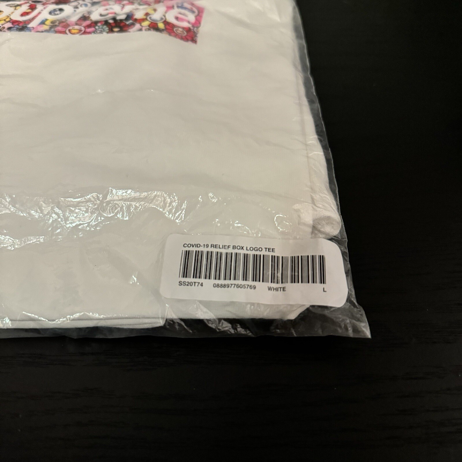 Supreme Takashi Murakami COVID-19 Relief Box Logo Tee White Size Large See Desc. | eBay