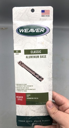 Weaver 97 #48097 Gloss Black One Piece Base Remington 700 S/A | eBay