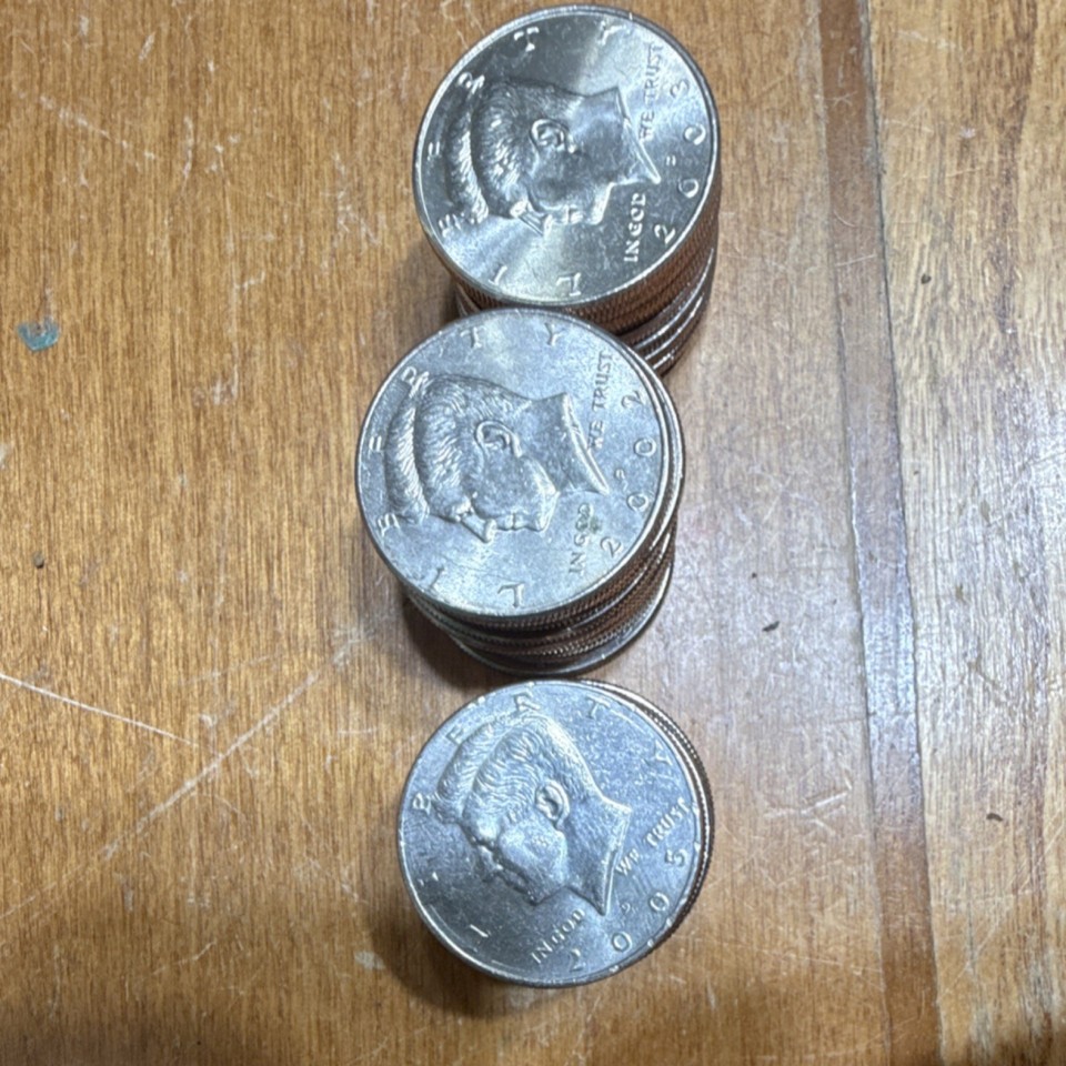 Lot of 32 Kennedy Half Dollar Coins 2002-2021 50C Circulated ...