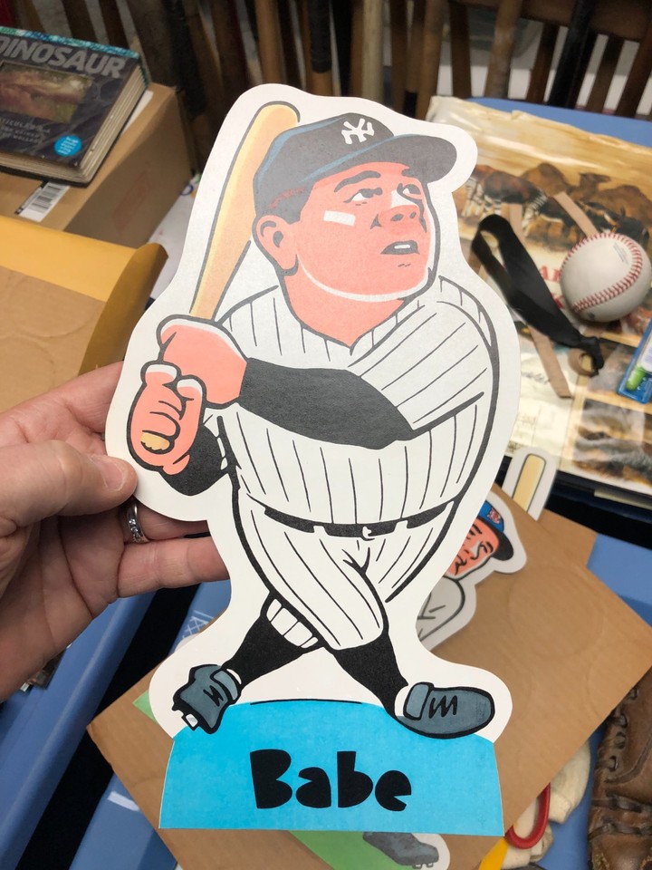 Laughlin Standup Babe Ruth with auto and date AMAZING COLOR | eBay