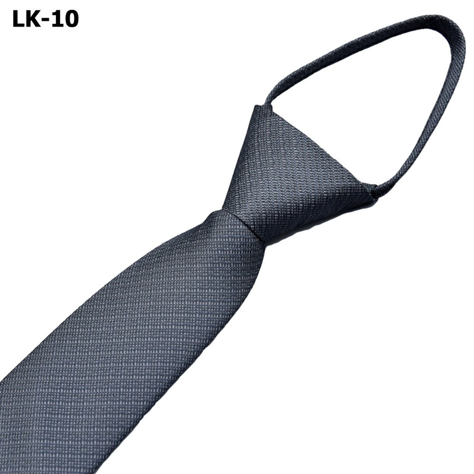 Men Classic 6CM Zipper Pre-tied Necktie Wedding Party Business Formal ...