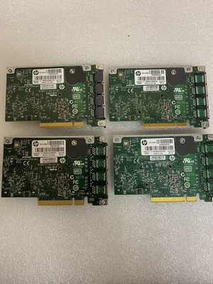 Lot of 4 HP 4-PORT 331FLR PCIE X8 GIGABIT ETHERNET ADAPTER- 629133-001 ...