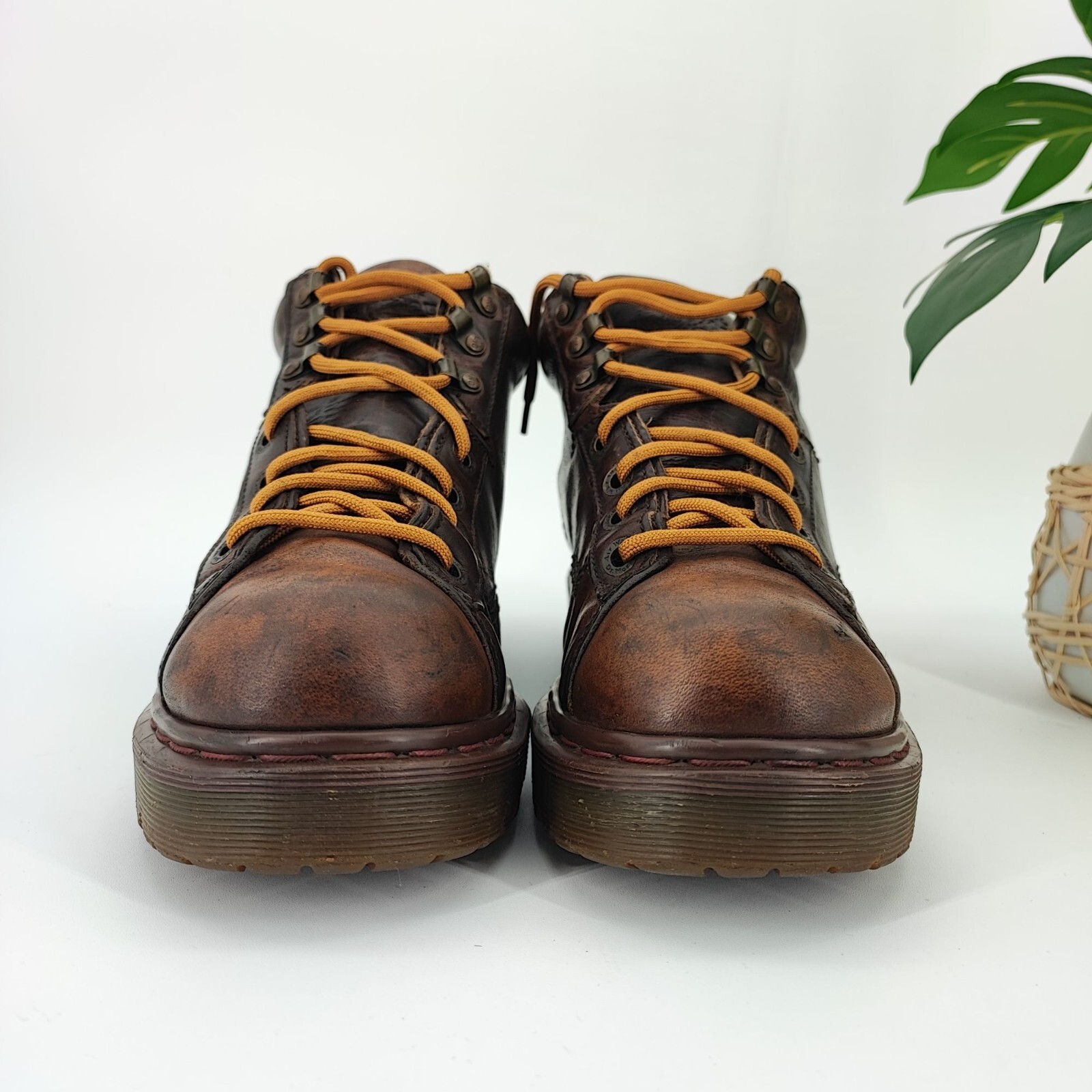 Dr Martens Men's 8287 Air Wair Brown Leather Ankle Bo… - Gem