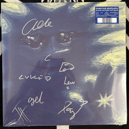 BLACK COUNTRY NEW ROAD Forever Howlong 2LP SIGNED / AUTOGRAPHED BLUE ...