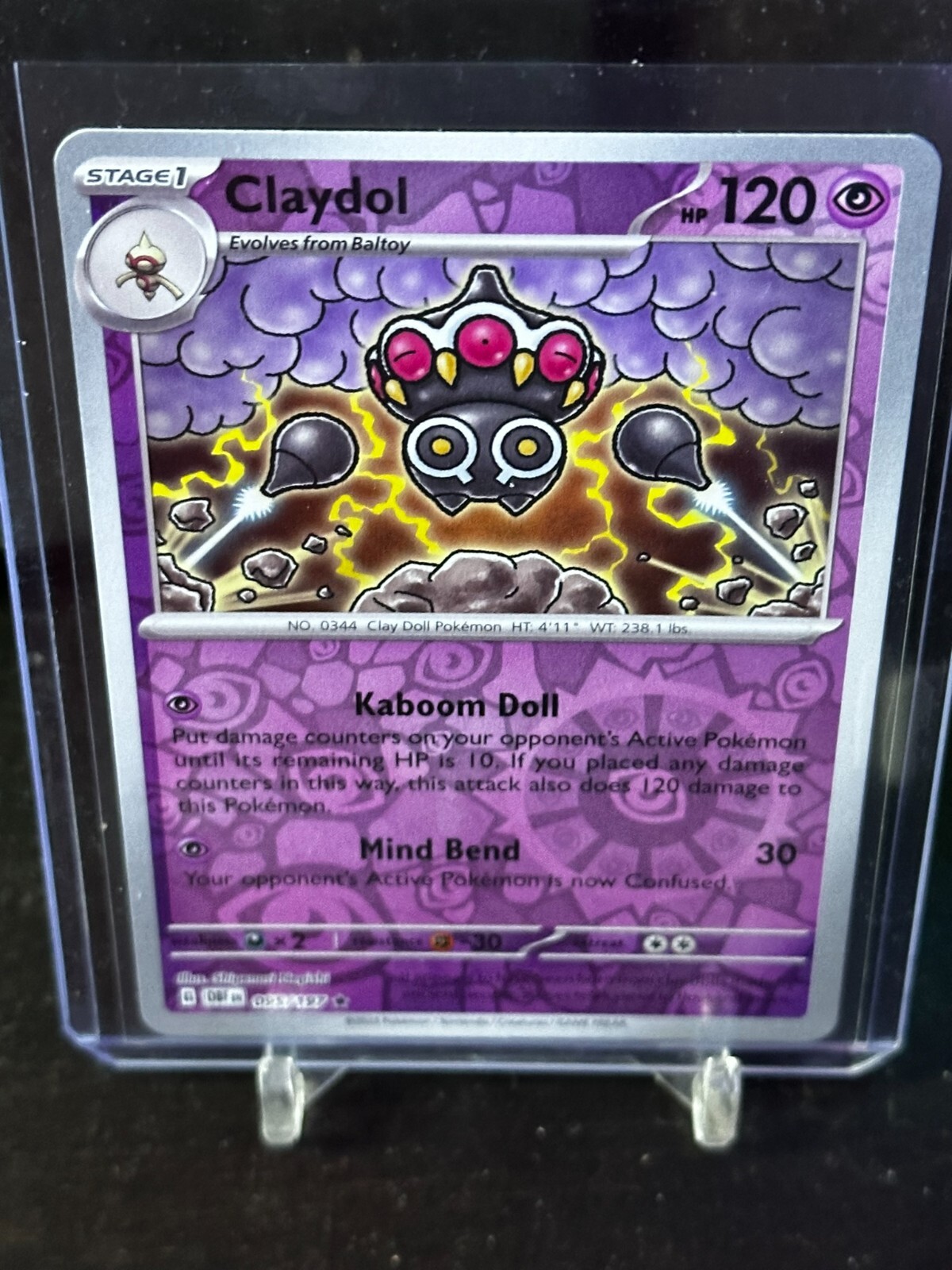 Claydol Rare Reverse Holo Pokemon TCG Card 095/197 | eBay