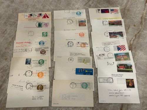 Collection Lot of 22 All Different Postally Used US Postal Cards - APS ...