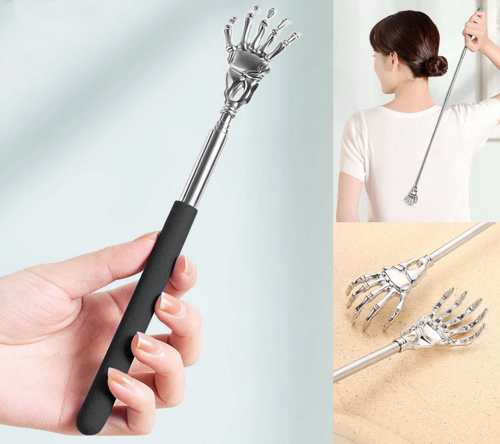 BEAR CLAW BACK SCRATCHER Metal Extending Extendable Massager Telescopic ...