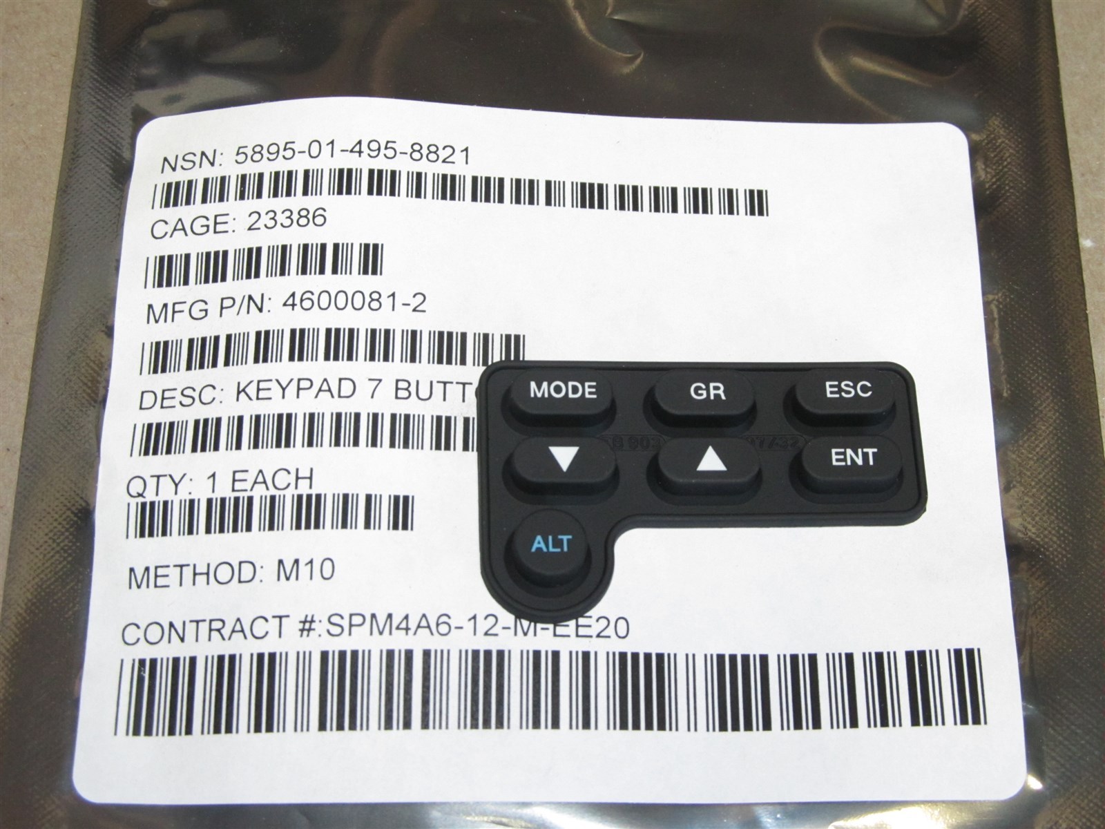 Thales Military Radio AN/PRC-148 / PRC6809 Button Covers OEM Part ...