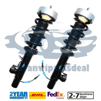 2x Front Shock Absorber Struts Assys EDC Fit BMW X5 F15 F85 X6 F16 F86 ...
