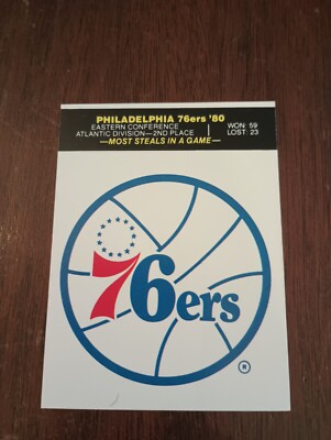 1980-81 Fleer Stickers (Philadelphia 76ers) (MINT) | eBay