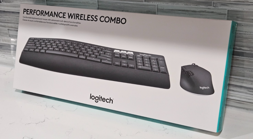 Logitech MK850 Performance Wireless Keyboard Mouse Combo Unifying USB ...
