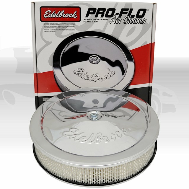 Luftfilter 14x3" Edelbrock pro Flow Serie Chrom 25 4mm Abgesenkt online ...