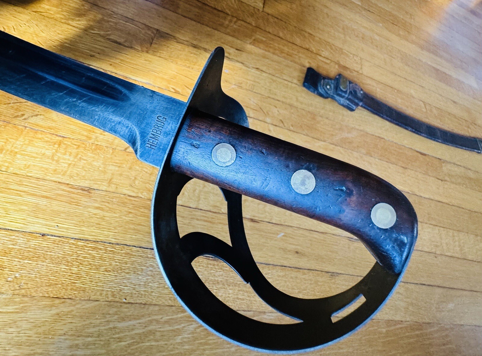 Dutch Klewang - Hembrug Manufac. Sword Cutlass with Scabbard and Frog ...