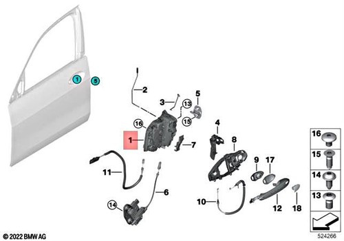 Genuine BMW X5 G05 X5 40iX 50iX SAV System Latch Right 51229464890 | eBay
