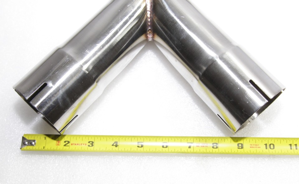 Universal SS Dual Exhaust X-Terminator X-Pipe Mandrel-bent Cross x Pipe 2.5"ID | eBay