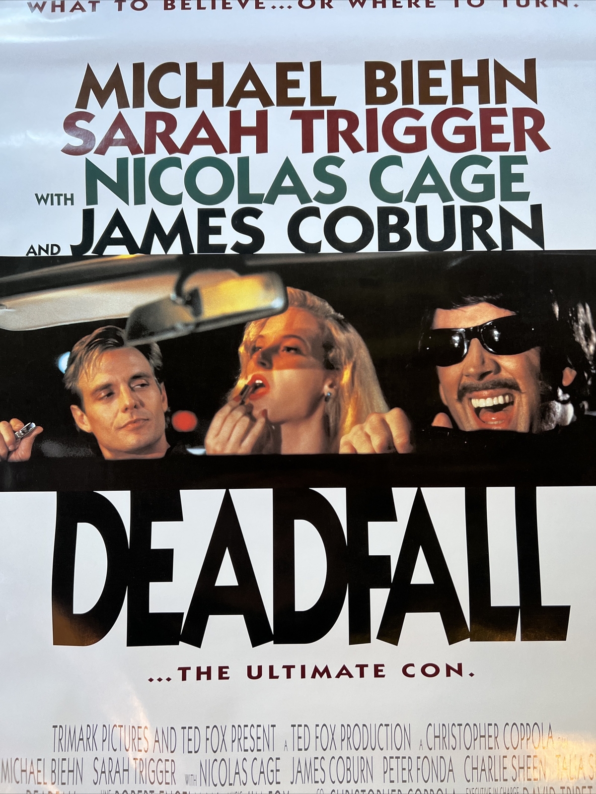 Original 40x27 Movie Poster 1993 DEADFALL Staring NICOLAS CAGE & JAMES ...