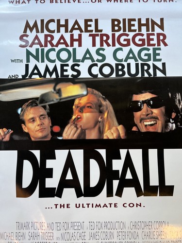 Original 40x27 Movie Poster 1993 DEADFALL Staring NICOLAS CAGE & JAMES ...