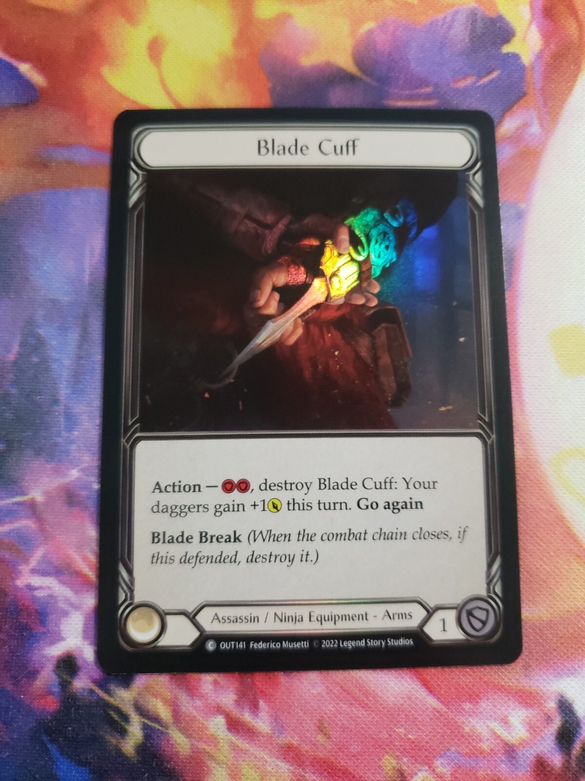 Blade Cuff Rainbow Foil NM Outsiders FAB Flesh and Blood | eBay
