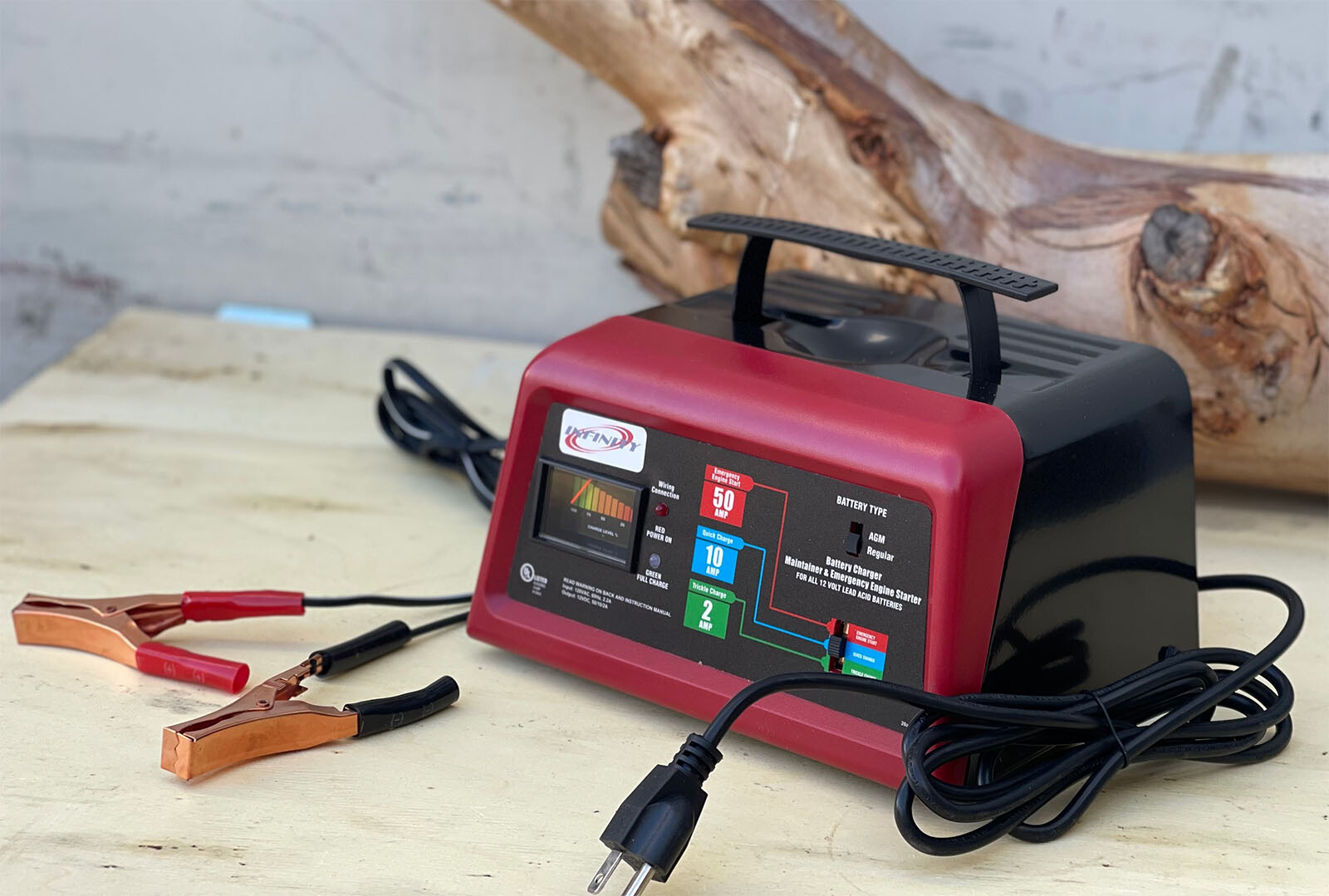 50Amp Engine Starter Boost Battery Charger Maintaner 12Volt AGM w/Auto ...