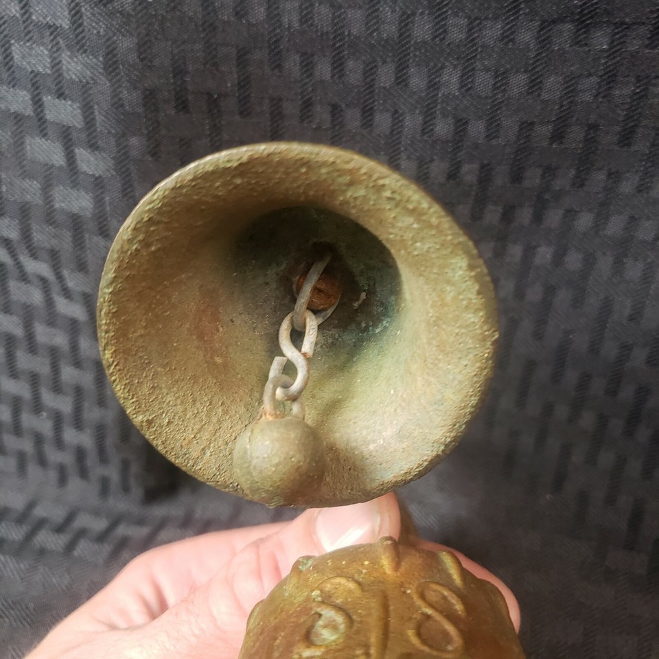 Old Vintage Antique Original Cast Brass Bell Triple Door Ringer | eBay