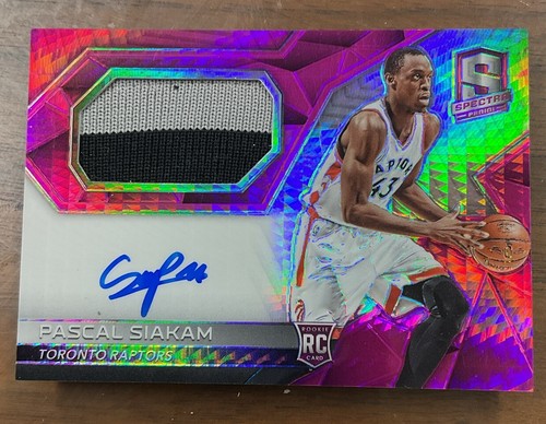2016 Spectra PASCAL SIAKAM RPA 🔥 Pink /49 Rookie Patch Autograph #141 ...