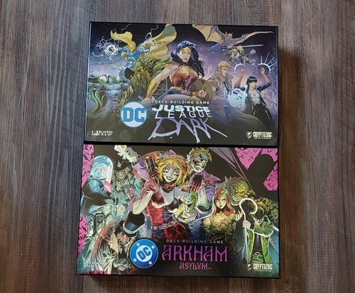 DC Deck Building Game Justice League Dark & Arkham Asylum Foil BOXES ...