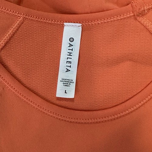 Athleta Women’s Speedlight Seamless Long Sleeve Athletic Top Tangerine ...