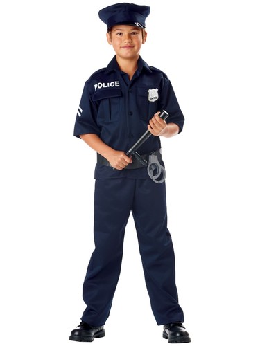 Police Officer Cop Policeman Dress Up Boys Costume | eBay