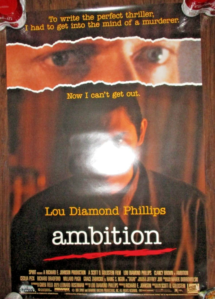 VINTAGE 1991 AMBITION MOVIE POSTER 25.5X37.75 LOU DIAMOND PHILLIPS CLANCY BROWN | eBay