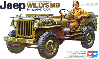 Tamiya 1/35 35219 WWII US Jeep Willys MB 1/4 Ton Truck w/1 Figure | eBay