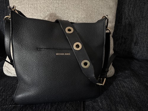 Michael Kors Sullivan Large Pebbled Leather Adj Crossbody Messenger Bag ...