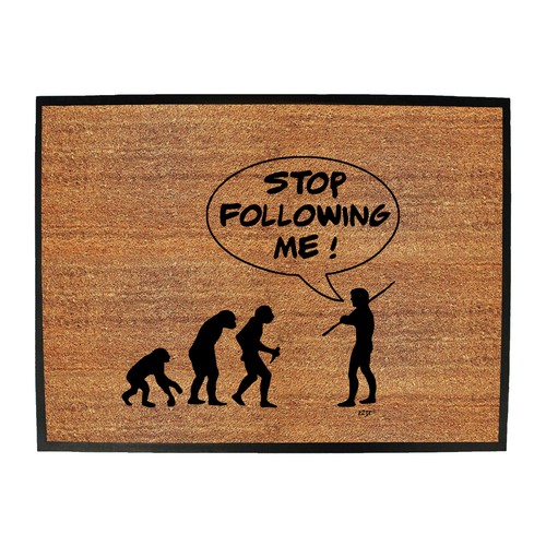 Stop Following Me - Shed Bar Man Cave Novelty Funny Gift Door Mat ...