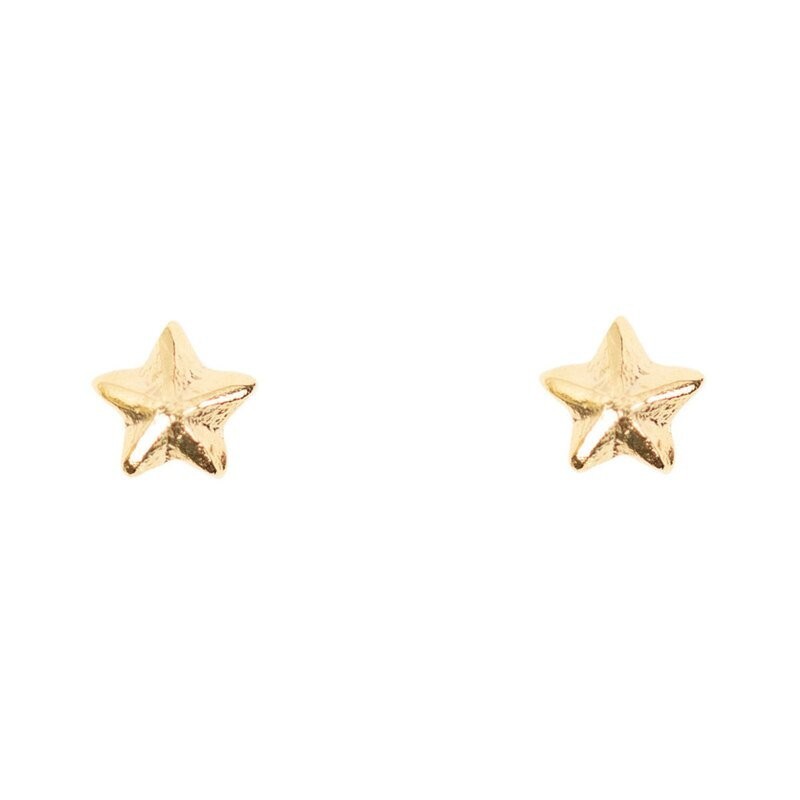 (2) Pronged Single Gold 1/8" Stars for Device Ribbons Medals USMC/Army ...