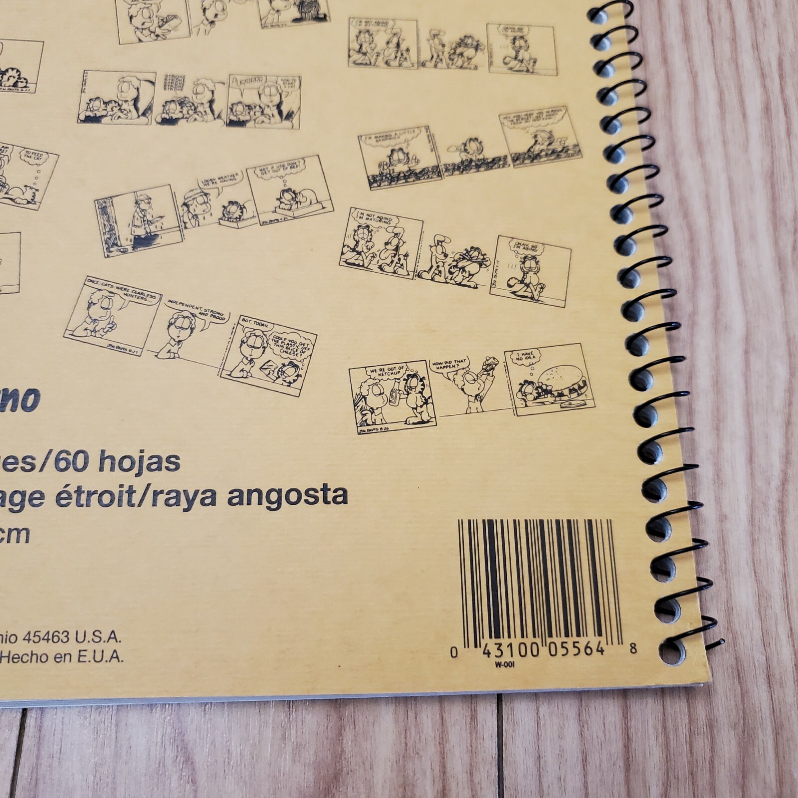 Vintage GARFIELD Mead Spiral Notebook Funnies COMIC STRIP I Can't Have ...