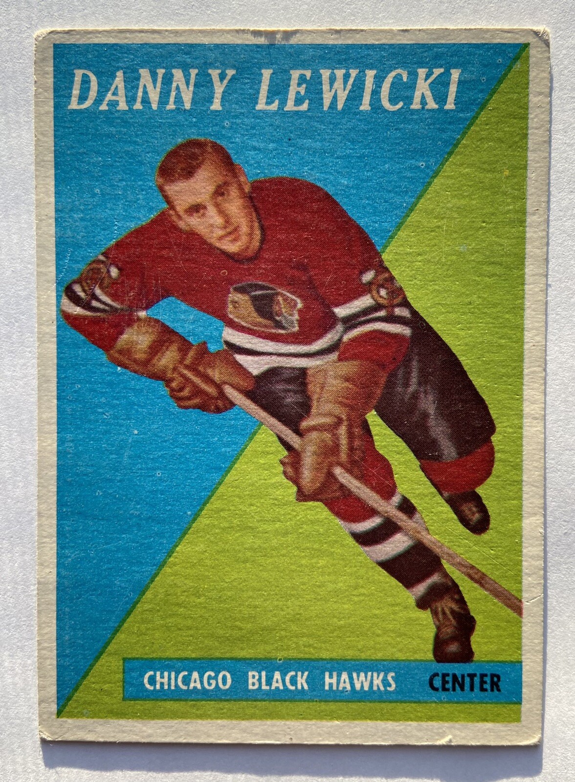 1958-59 Topps Hockey #6 Danny Lewicki - Chicago Blackhawks - See Pics ...