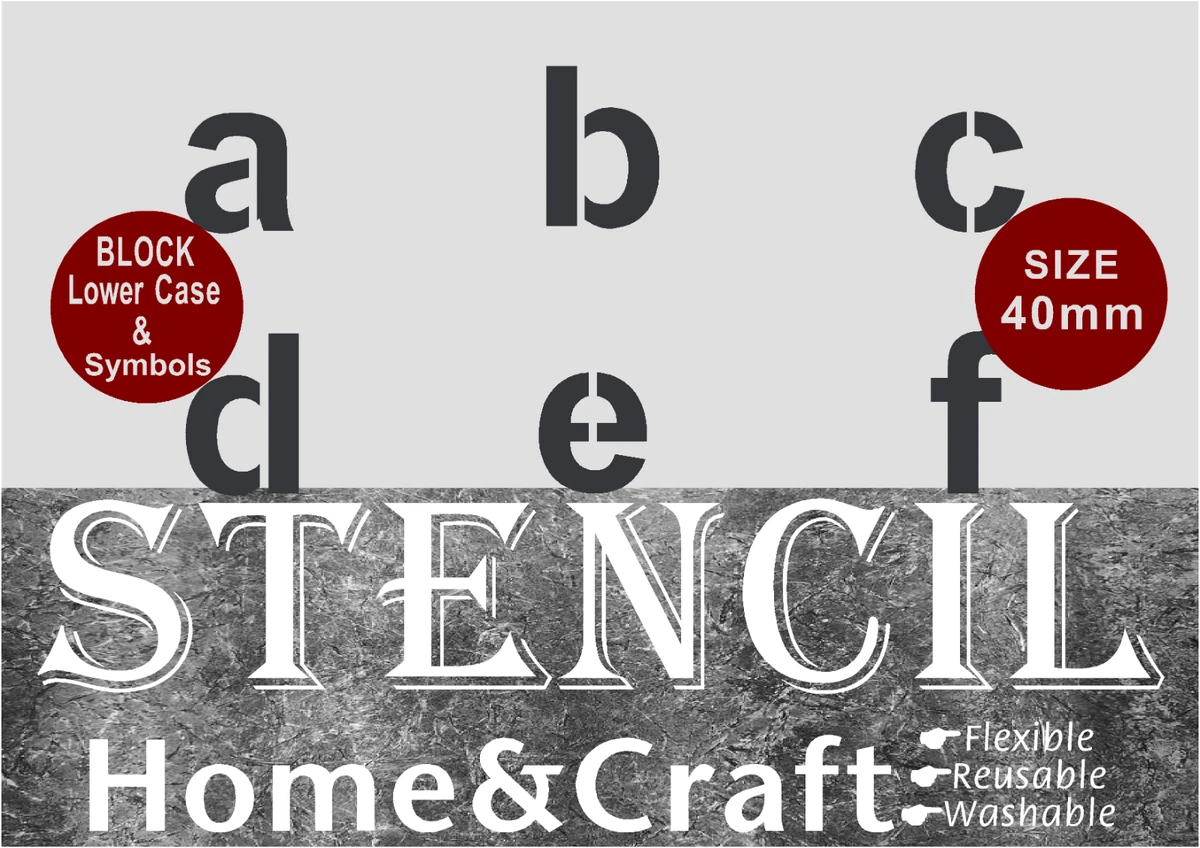 Block Letter Stencils C