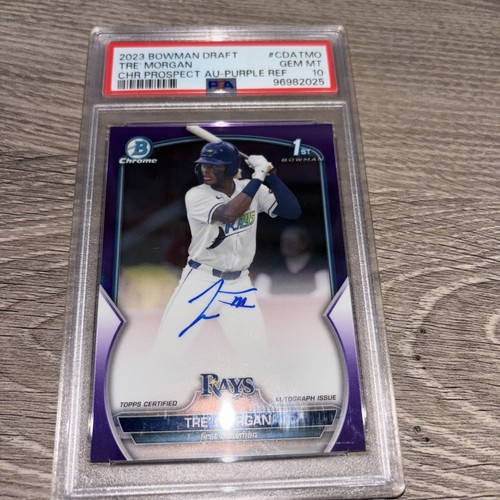 2023 Bowman Draft Tre Morgan Chrome Auto Purple Refractor 1st # 150/250 ...