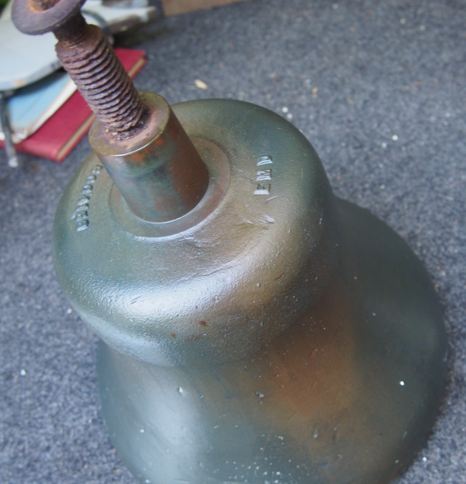 1950's EMD BRONZE LOCOMOTIVE BELL 8004156 - 12 In - w/CLAPPER | eBay