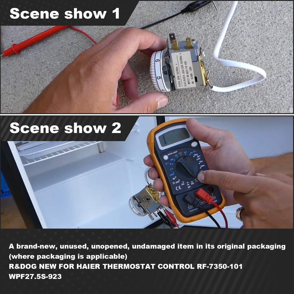 Refrigerator & Freezer Thermostat for HAIER, Model 7350-101 WPF27.5S-923 791742019879| eBay
