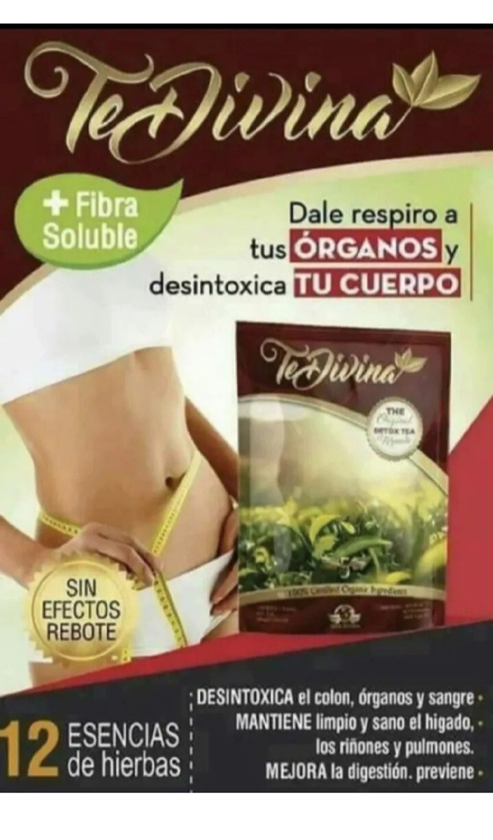 Vida Divina TeDivina Detox Tea All Organic Healthy Cleansing Formula ...