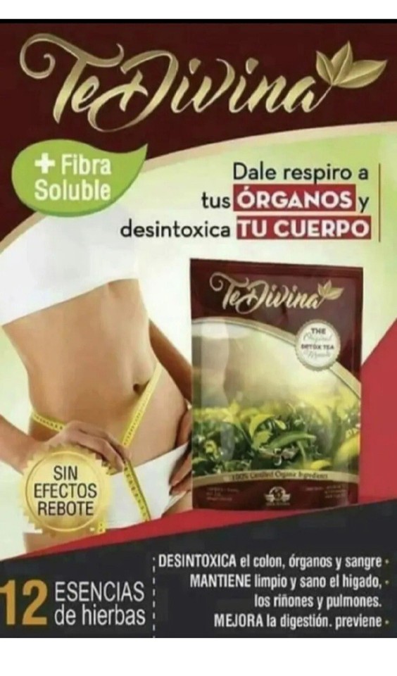 Vida Divina TeDivina Detox Tea All Organic Healthy Cleansing Formula ...