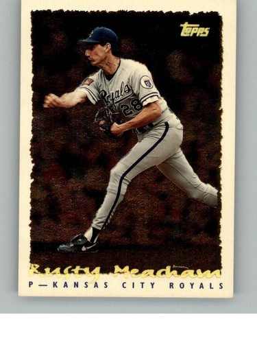1995 Topps Rusty Meacham 301 Kansas City Royals CyberStats ...