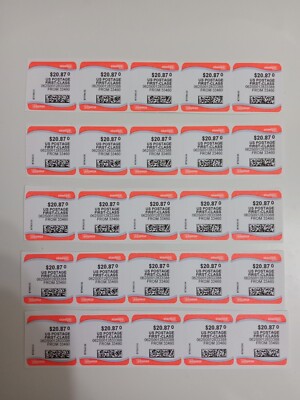 Discount Stamps 25 Registered Mail Postage Super Fast Shipping!!! | eBay