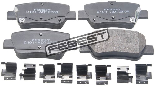 Pad Kit, Disc Brake, Rear - Kit Fits Toyota 04466-05040, 04466-05041 ...