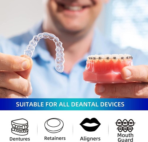 Retainer Cleaner Tablets 96 tabs for Invisalign, Mouth Guard & Other ...