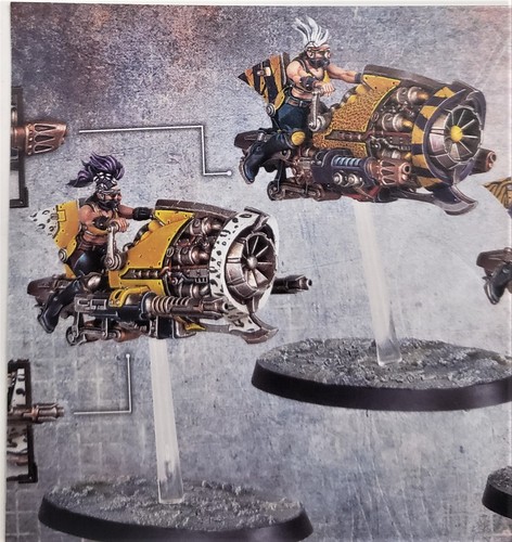 Necromunda Escher Cutters 2 Jetbikes Warhammer 40K Gang Jet Bikes | eBay