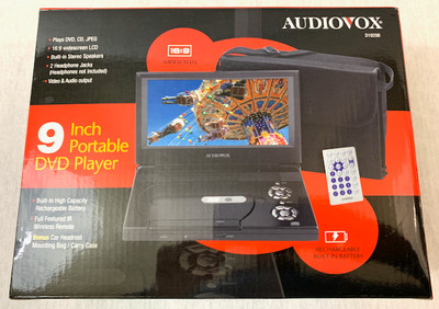 Audiovox Portable DVD Player (9") BRAND NEW, Classic! Model# D1929B ...