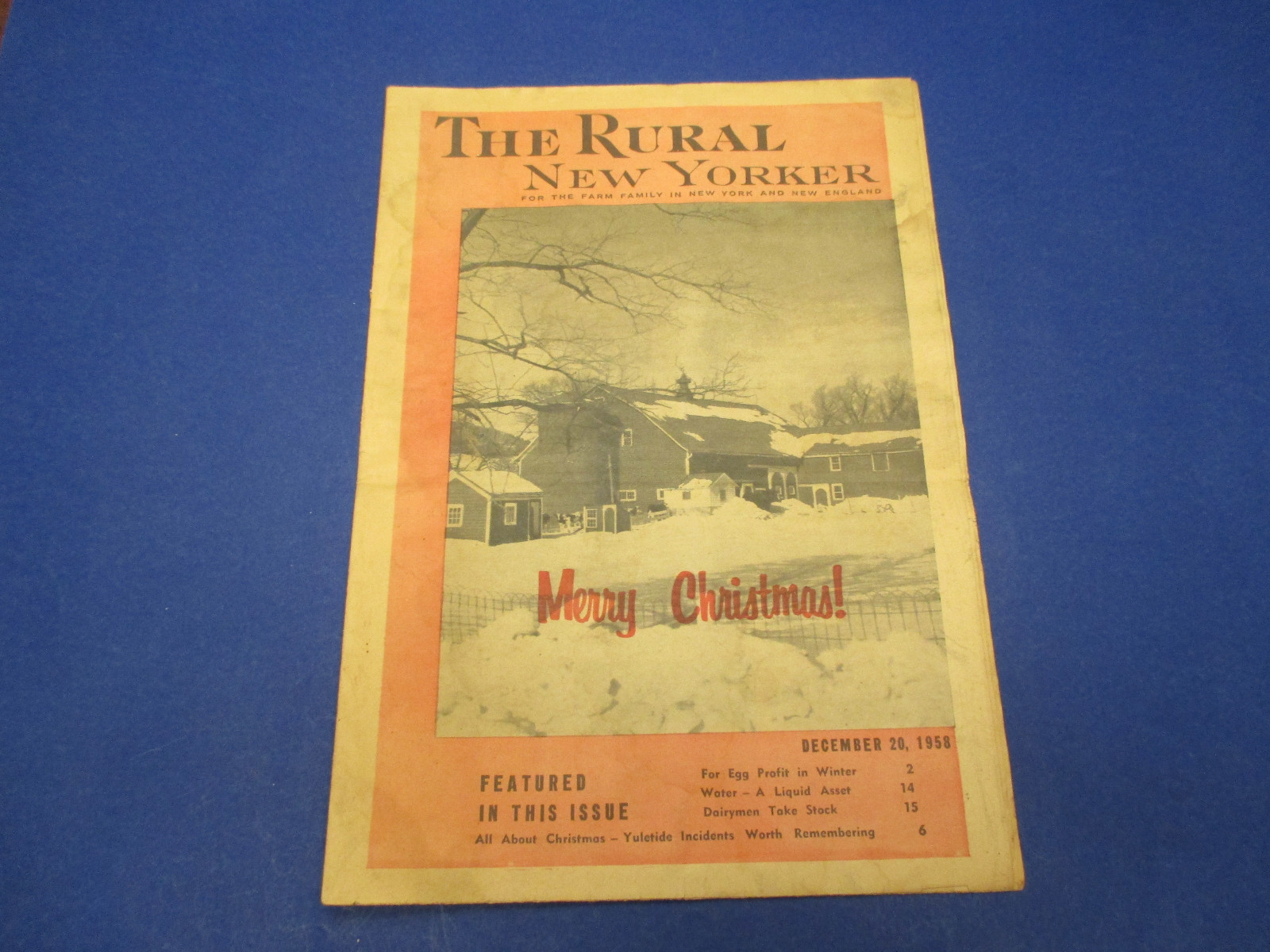 The Rural New Yorker,December 20,1958,Egg profit In Winter,Water Dairy ...
