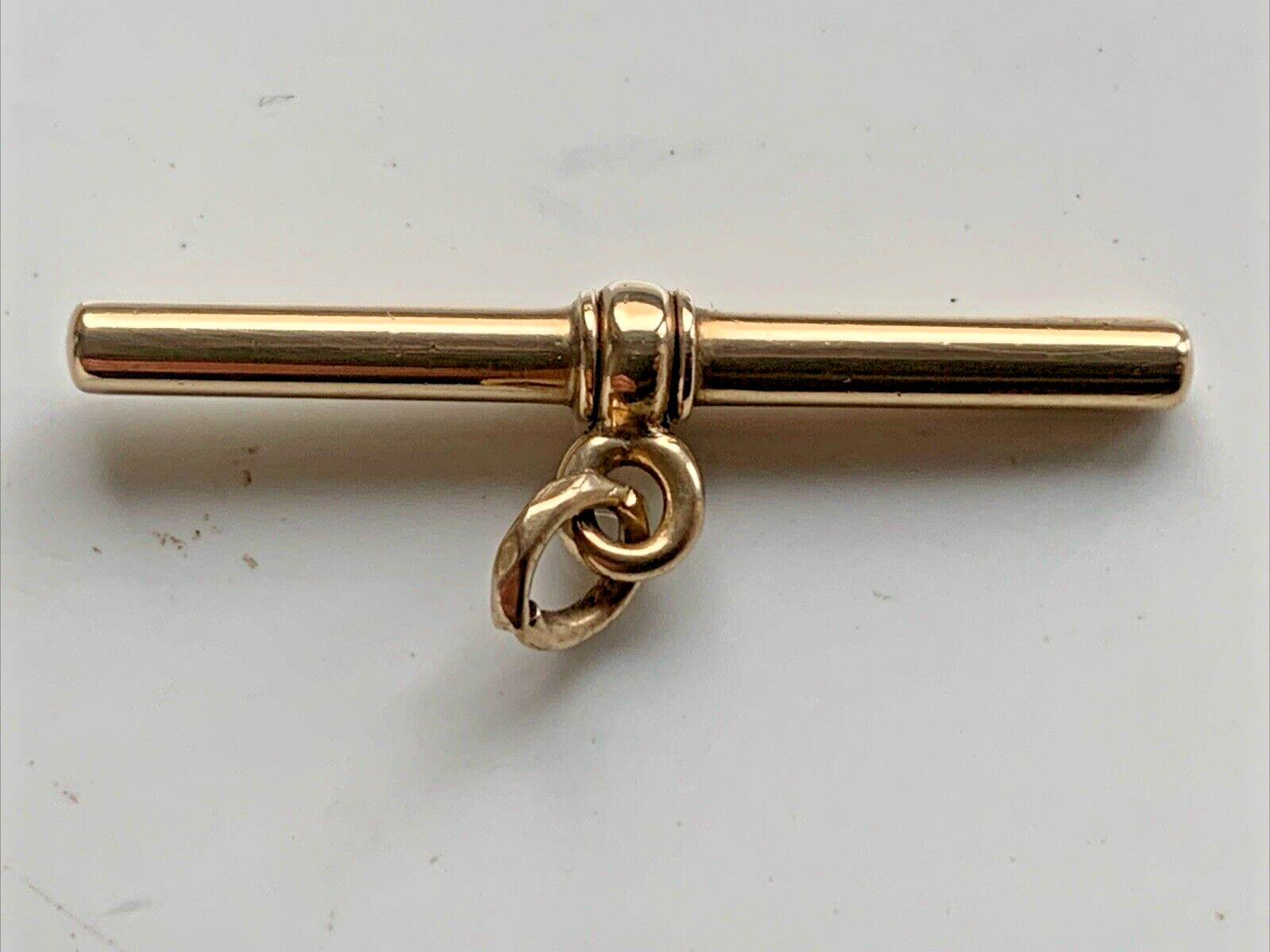 Vintage 9ct Rose Gold T Bar For Pocket Watch Chain O… - Gem